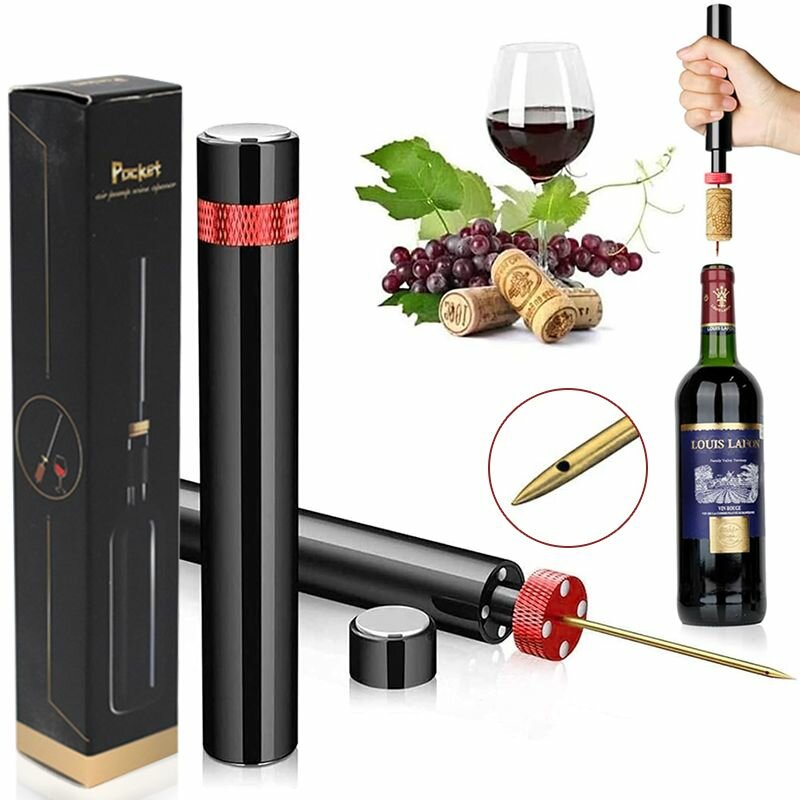 Пневматический штопор для открытия винных бутылок, вакуумный насос для вина, помповая открывашка
