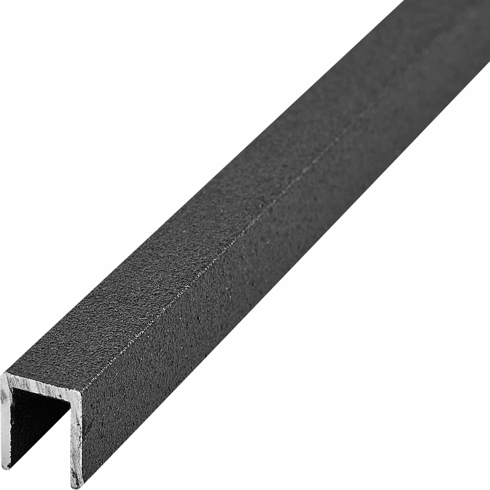 Профиль П-образный алюминий окрашенный 10x10x1.2x2000 мм черный