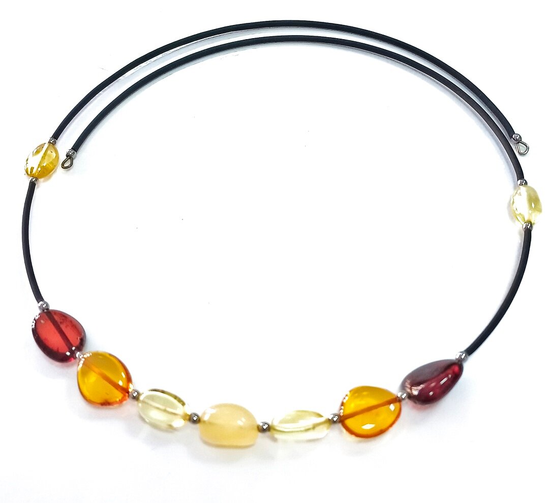 Чокер, янтарь