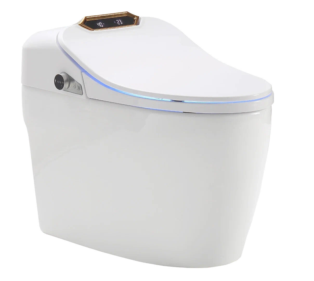 Электронный унитаз-биде приставной Timo TE-731 белый, с крышкой микролифт и подогревом