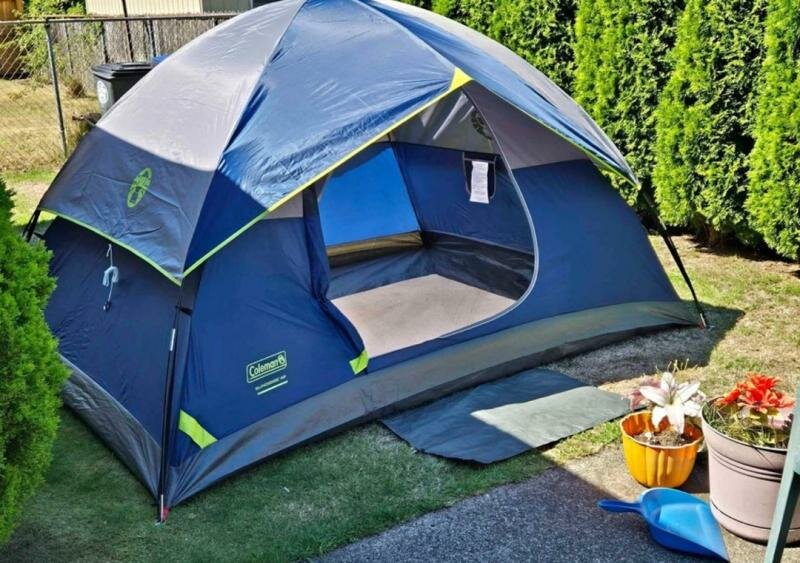 Палатка туристическая COLEMAN, 4-местная, трекинговая, фиберглассовый каркас, 3,8кг