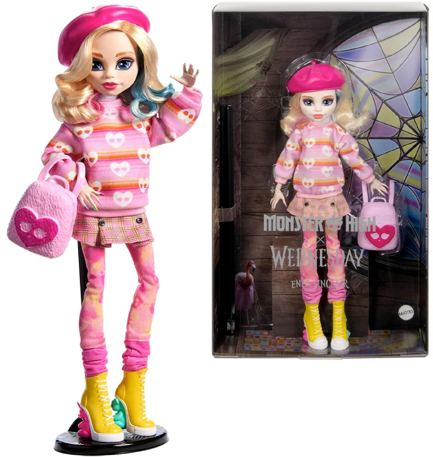 Кукла Монстр Хай Энид Синклер - Monster High Wednesday Enid Sinclair HXJ05