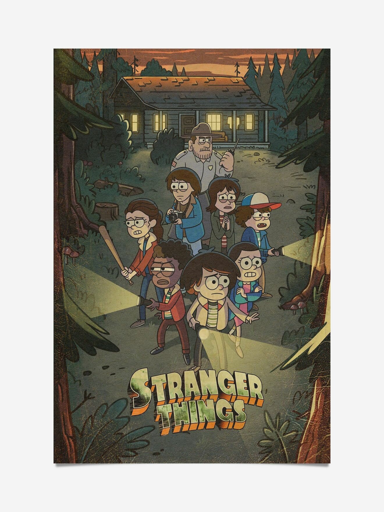 Постер сериала Очень Странные Дела - Stranger Things 40 на 60 см. от Poster4me