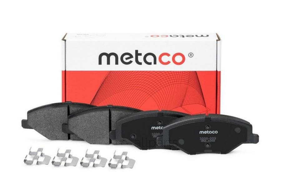 METACO 3000009 Колодки тормозные дисковые | перед |