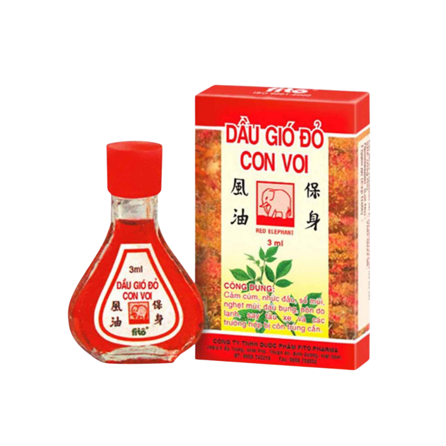Масло-бальзам Dau Gio Do – при различных болях в теле, простуде и головных болях, Вьетнам, 3 мл