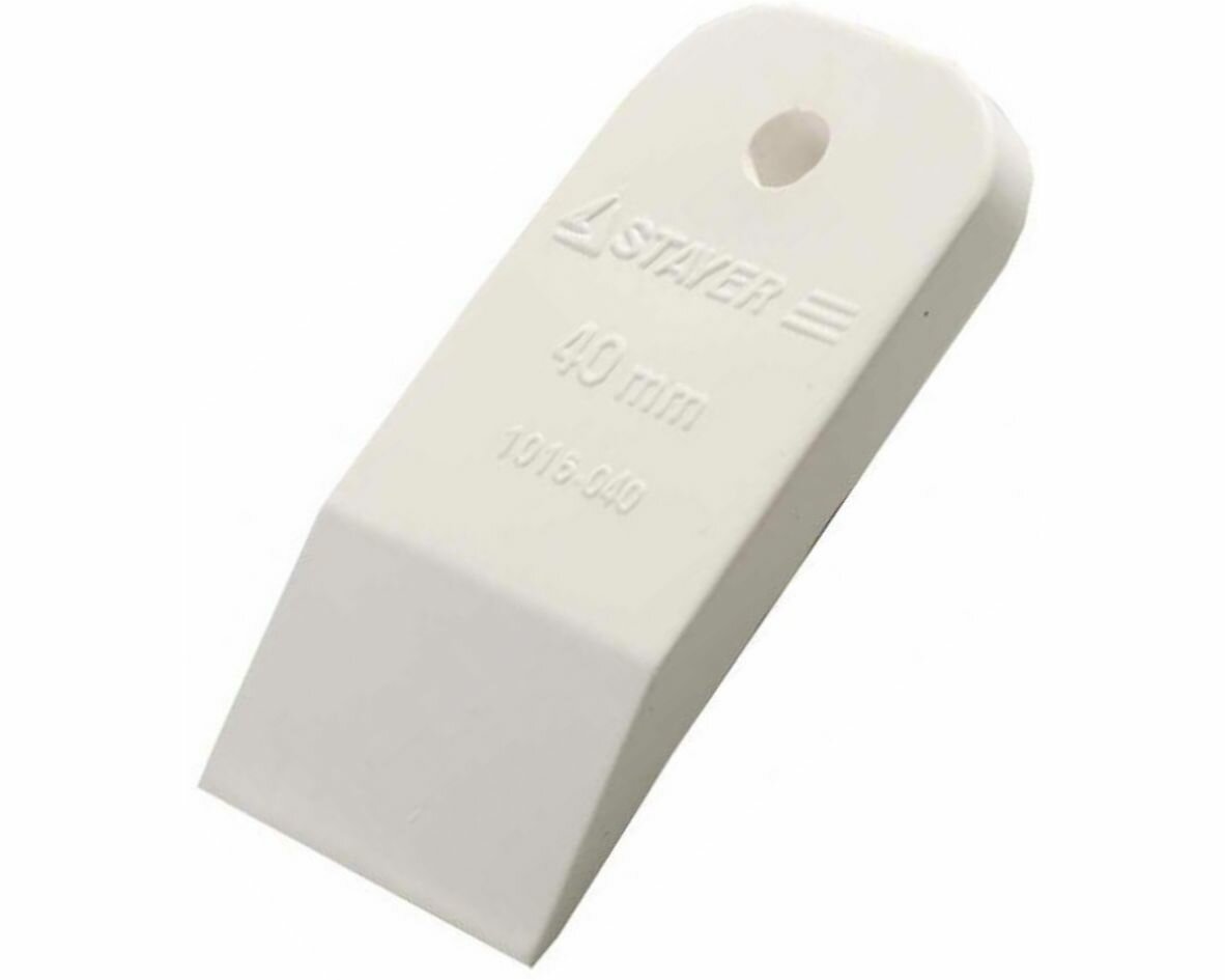 Шпатель резиновый белый 60 мм ЗУБР