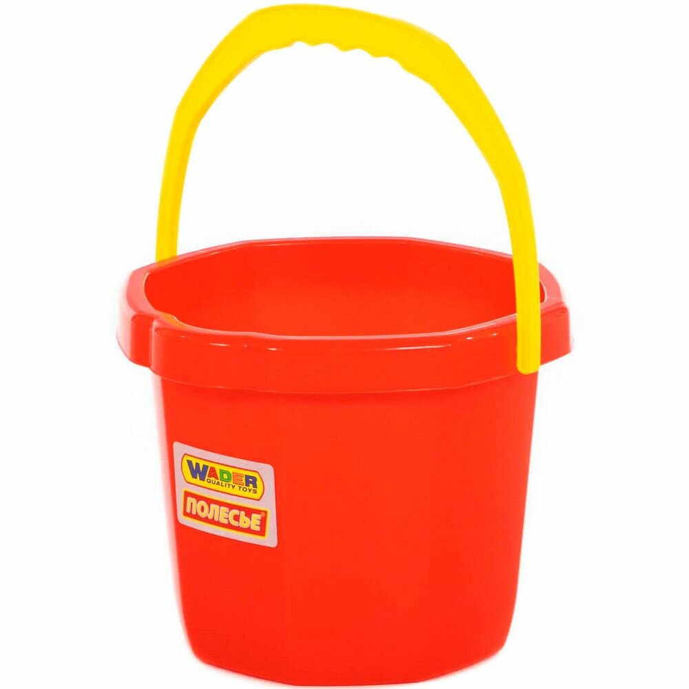 Большое детское ведерко №10 для песочницы, пластиковое ведро для игры в песке, 4 л.