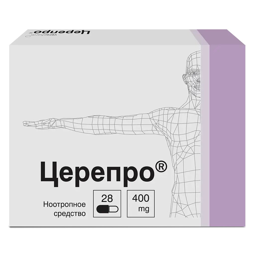Церепро капсулы 400 мг 28 шт