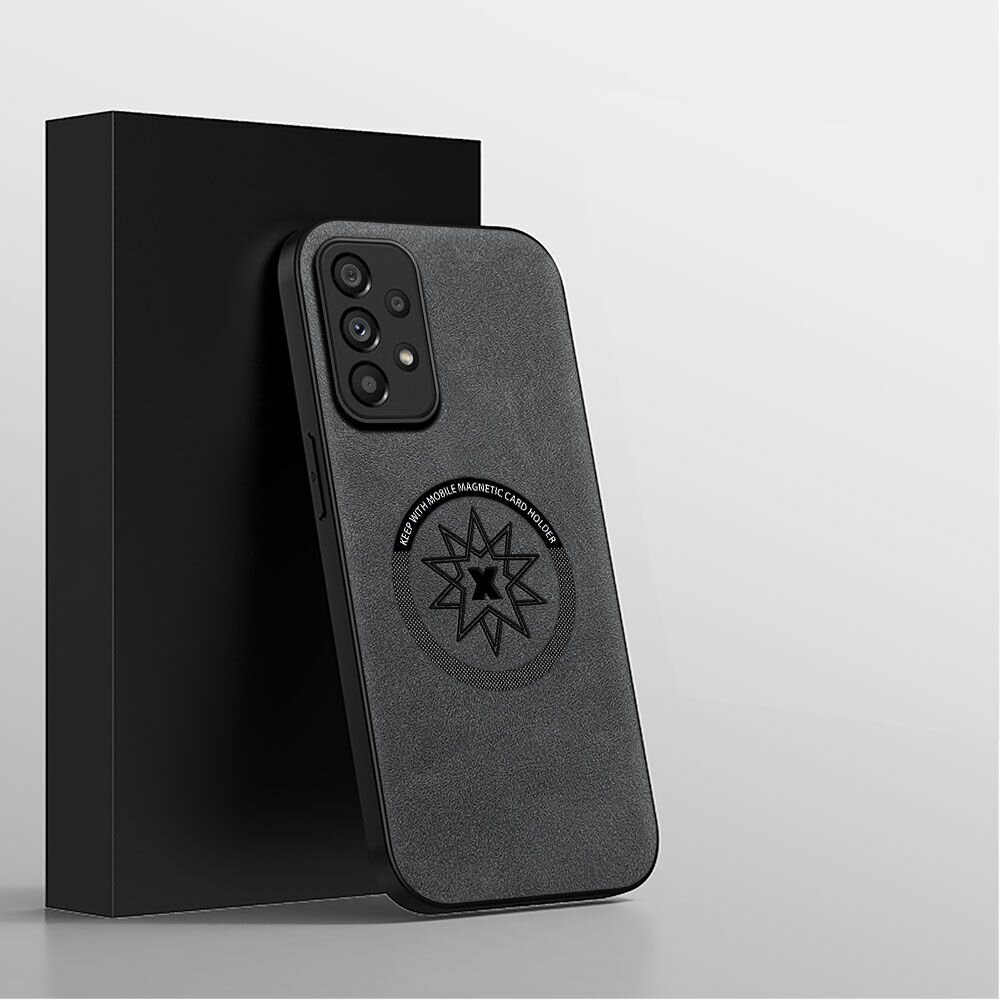 OLGE Роскошная кожа MagSafe чехол для Samsung Galaxy A13 4G (Самсунг Галакси A13 4G) чехле магнит, Защита от падения