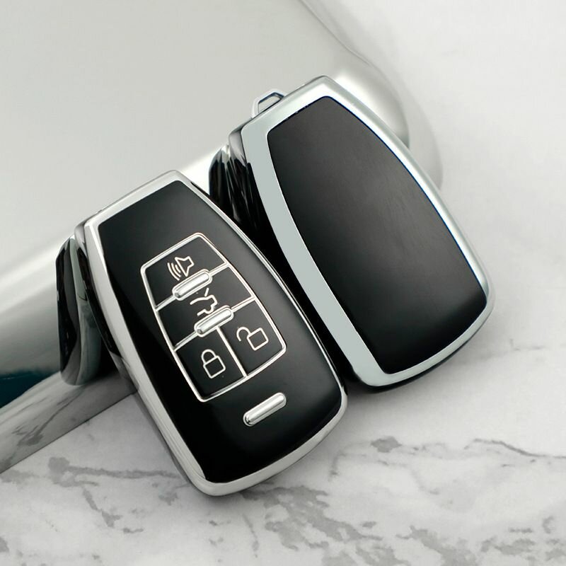 Силиконовый чехол для ключа BAIC D50 D70 X55 X65 черный