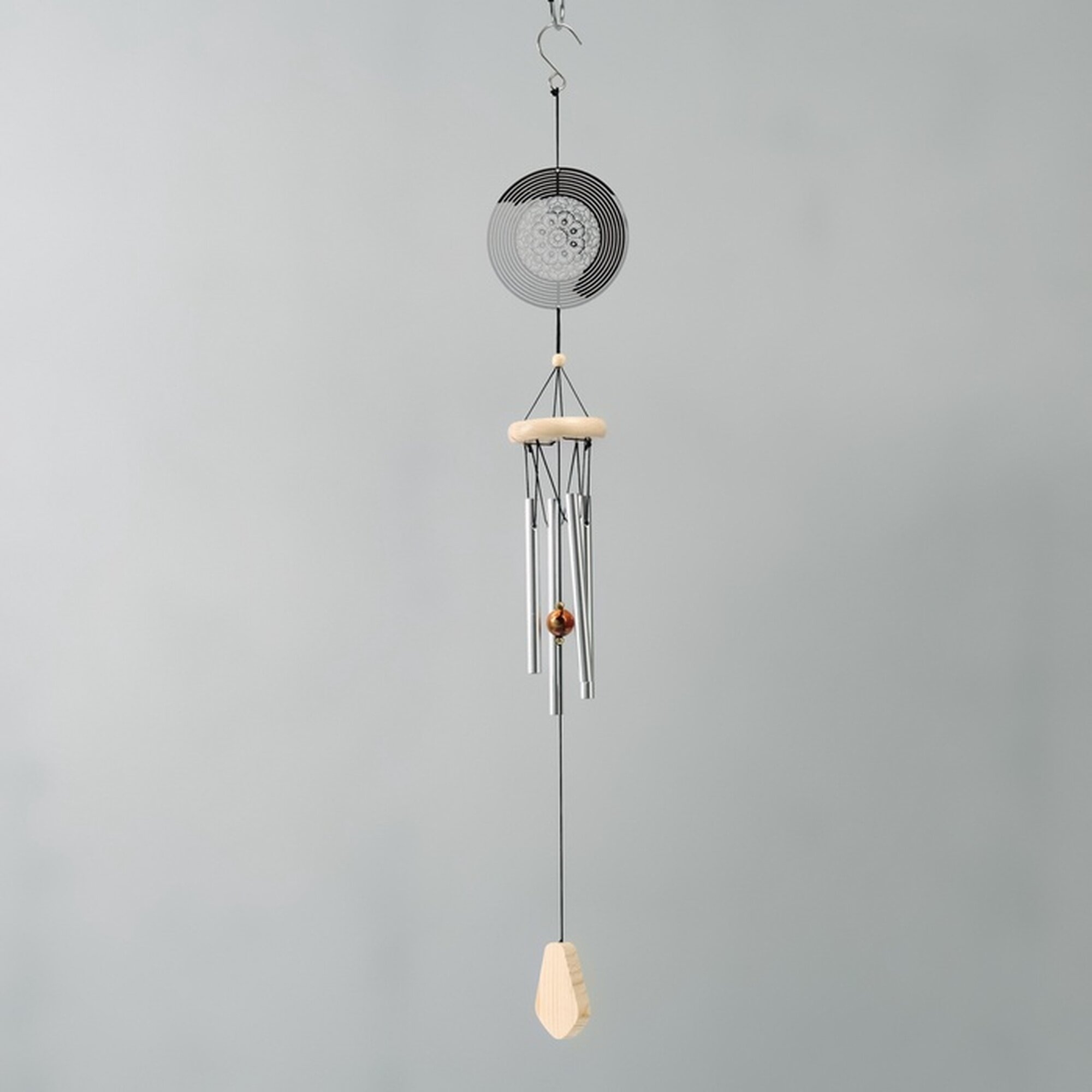 Музыка ветра Сима-ленд "Мантра", 4 трубки, 68 см, серебристая