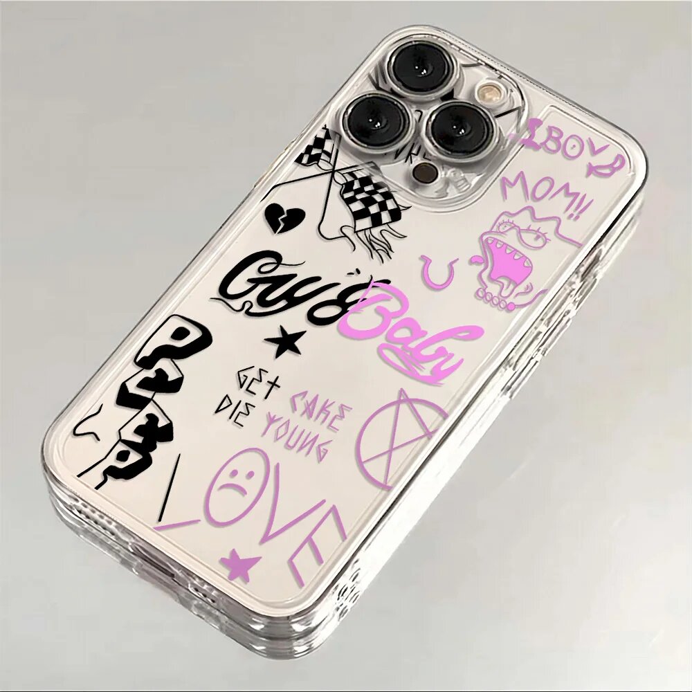 Чехол для телефона с рэпером Lil Peep Hell Boy для iPhone 15 Pro 17 16 14 Pro 13 12 11 Pro Max 16e iphone air, прозрачная задняя крышка из ТПУ