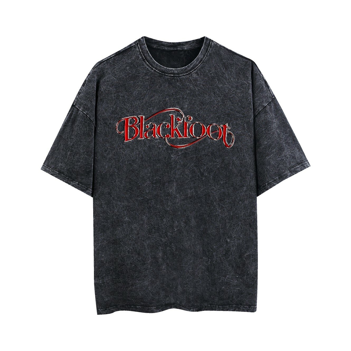 Ретро-футболка Blackfoot Tribute Южный Черный ретро-костюм с коротким рукавом