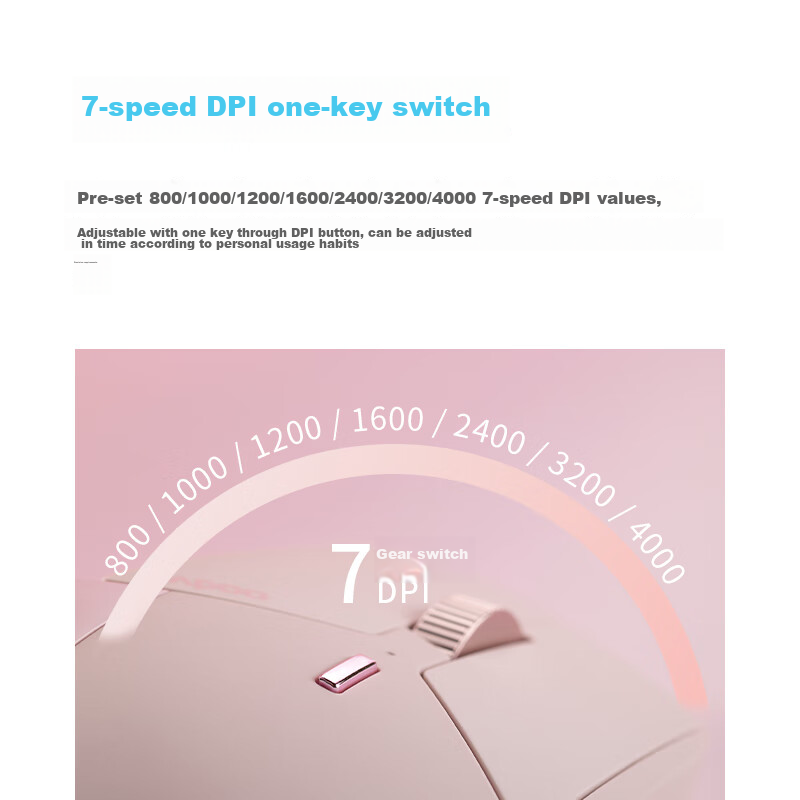Компьютерная мышь Rapoo MT760 Large Wireless/Bluetooth/Wired, 11 Programmable Buttons, Pink — фото 1