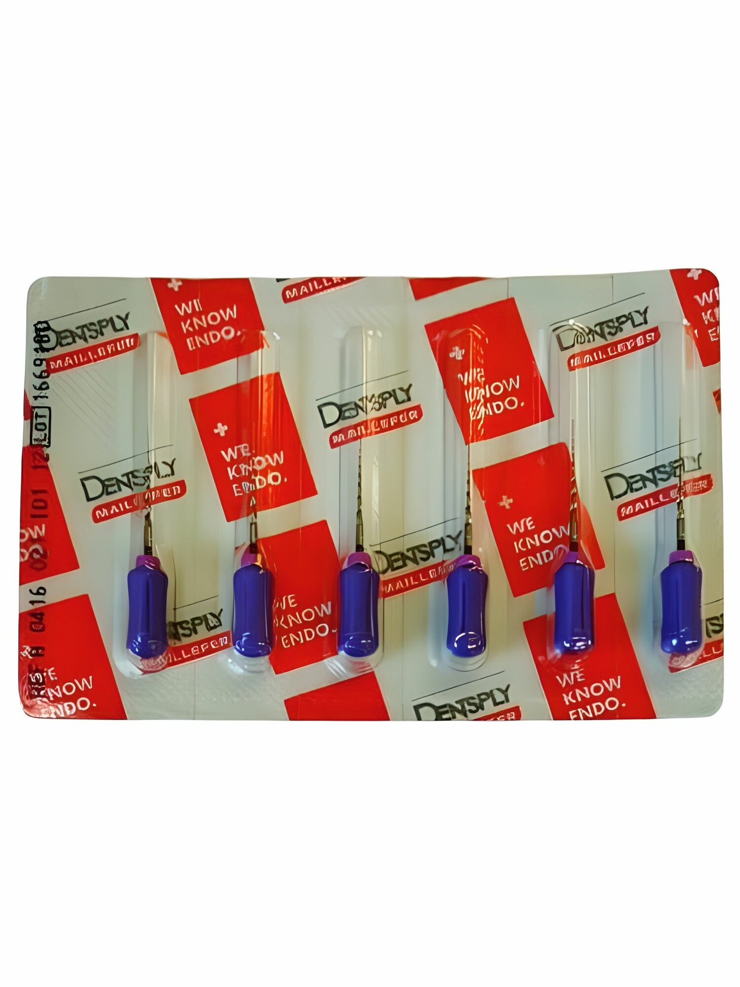 Ручной файл ProTaper Univ. Протейпер Hand use S1/21 мм 6 шт с прогрессирующей конусностью фиолетовый