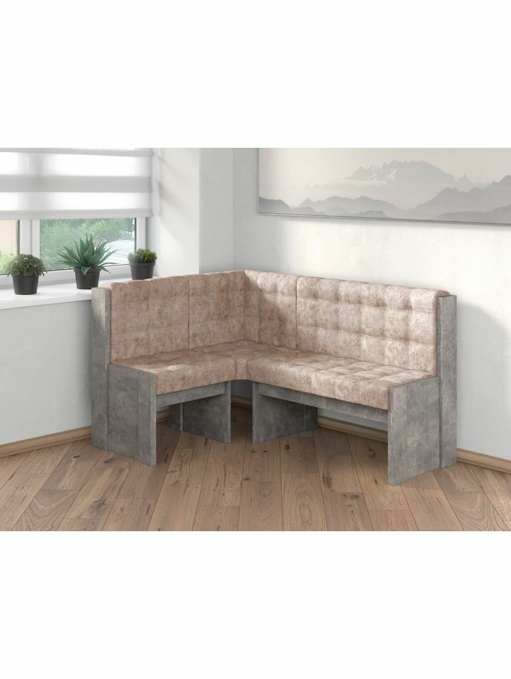 Кухонная скамья Квадро 146/106х52х86 см