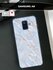Чехол на Samsung Galaxy A6 / Самсунг Галакси А6 с принтом "Сиреневый мрамор"