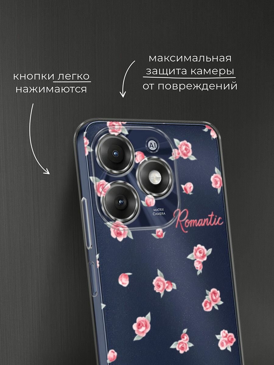 Чехол на Itel A70 / Ител А70 с принтом "Romantic 3" — фото 1