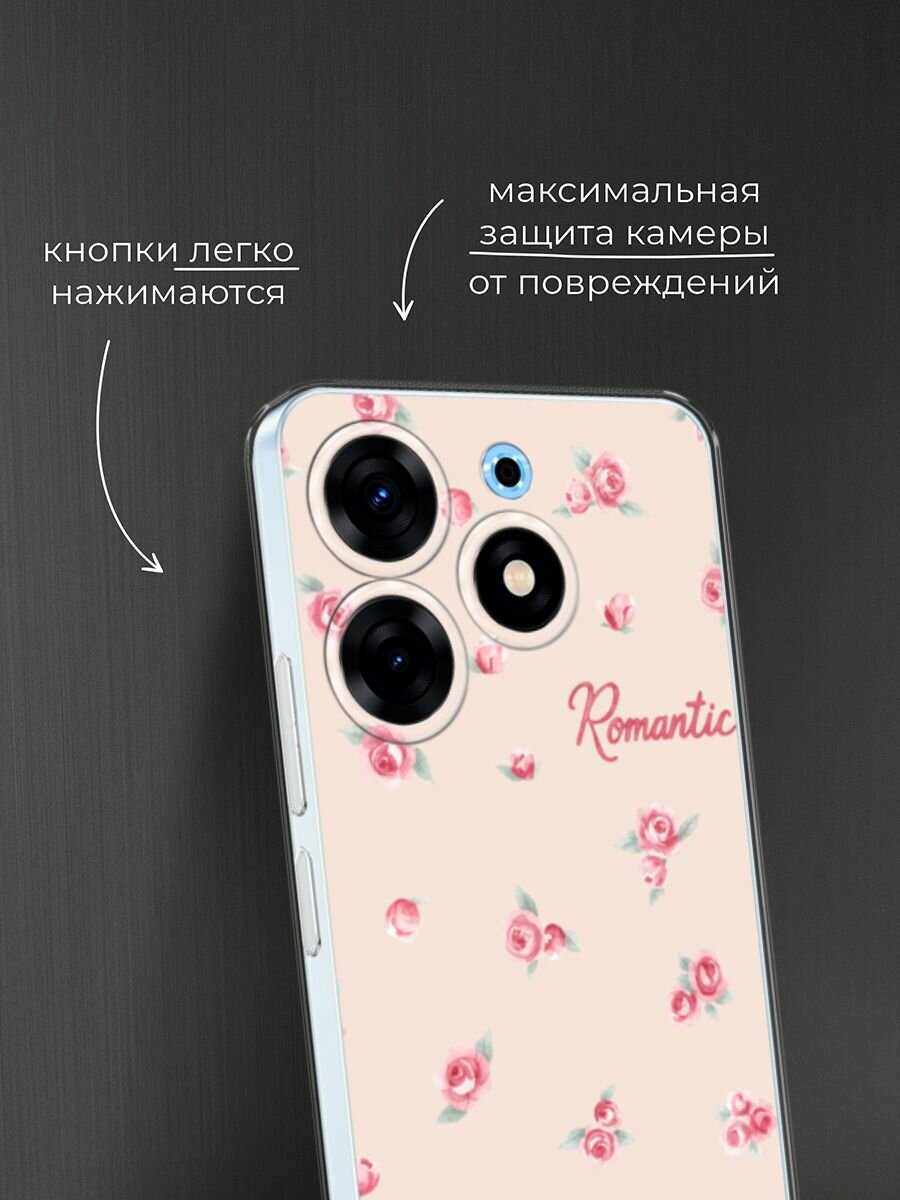 Чехол на Tecno Spark 10 Pro / Текно Спарк 10 Про с принтом "Romantic" — фото 1