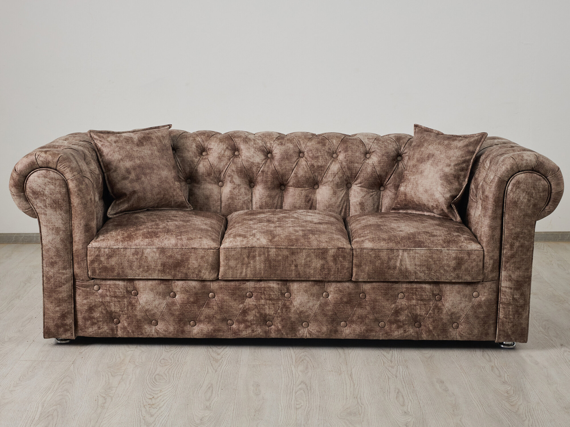 Диван HBR Честер, трехместный, обивка из искусственной замши, Raxa - 12