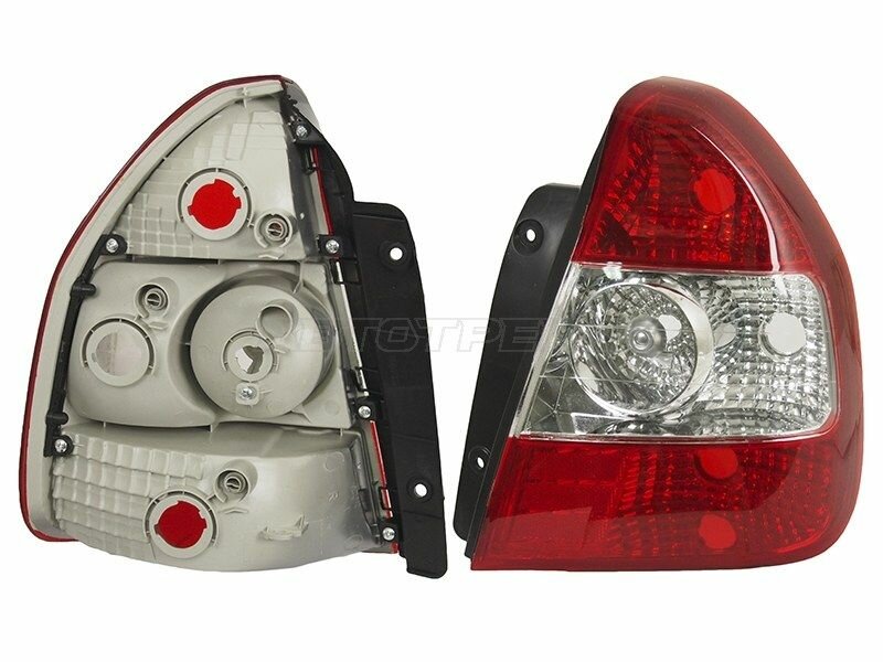 . SAT Фонарь задний для HYUNDAI ACCENT 00-06/ACCENT(Тагаз) 00-12 правый хрусталь