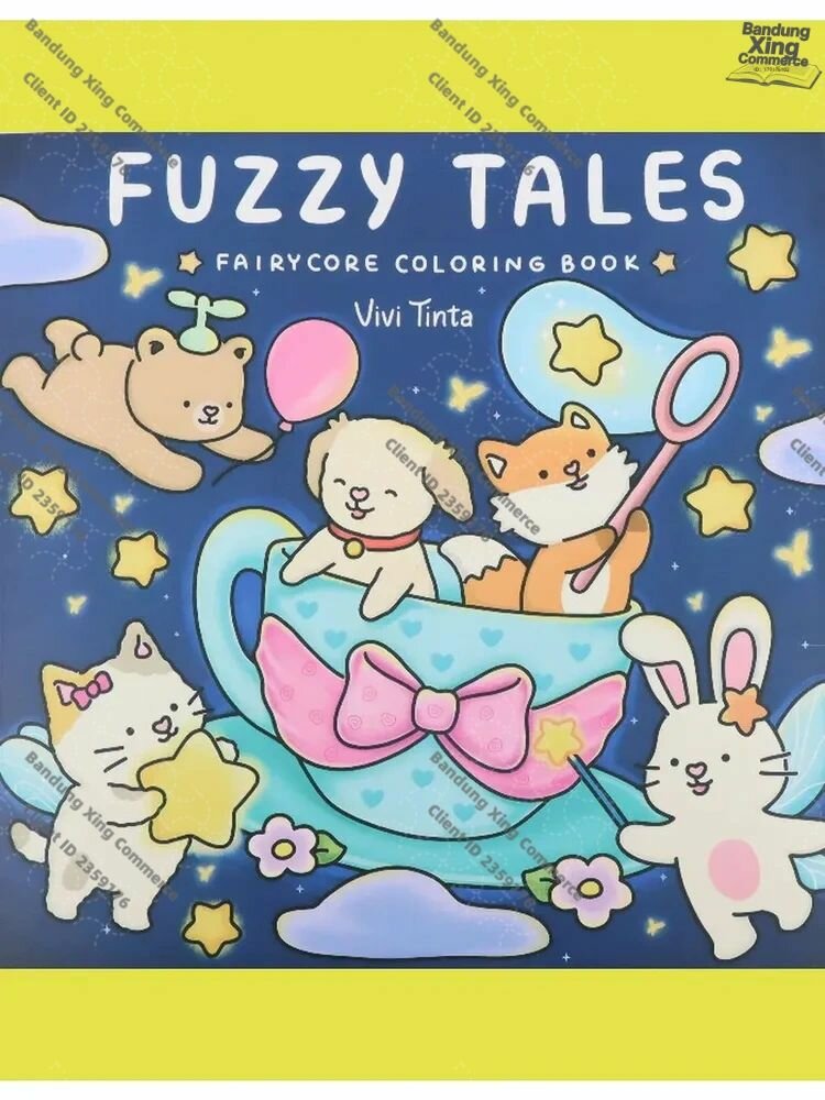 Раскраска антистресс для взрослых и подростков Coco Wyo -Fuzzy Tales 91
