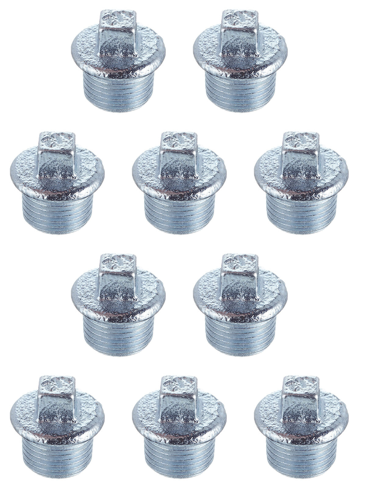 Заглушка 1/2 НР(ш) чугунная оцинкованная (10 шт.)