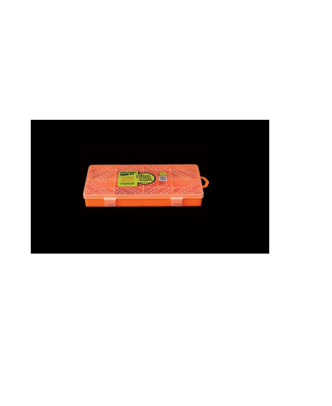 Коробка LureMax 5057, 23 x 12 x 3,6 см, пластик, прозрачный, оранжевый