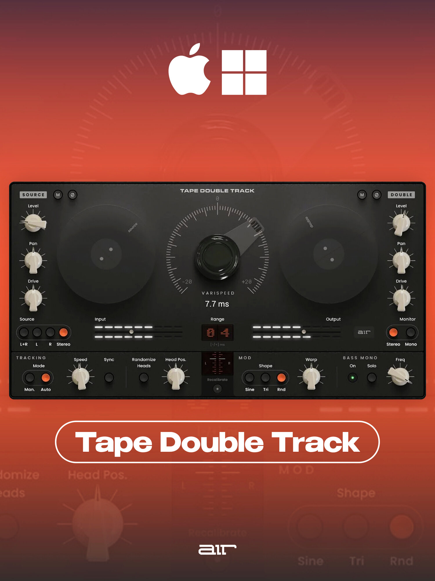 AIR Tape Double Track (Лицензионный ключ) бессрочная активация, для Windows & macOS