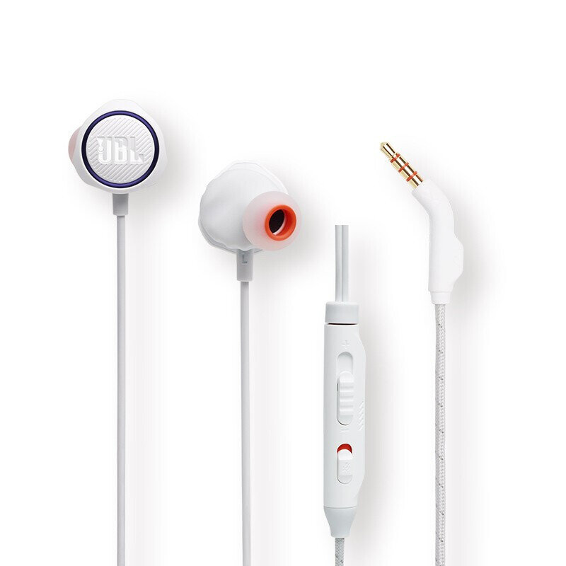 Наушники-вкладыши JBL проводные, белые, высокая чувствительность, отличное качество звука