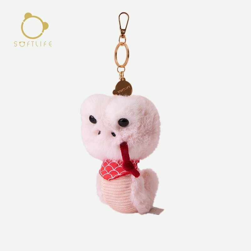 Softlife Зодиак Змея Мягкая Подвеска-Игрушка Розовая для Детей, Декоративный Подарок