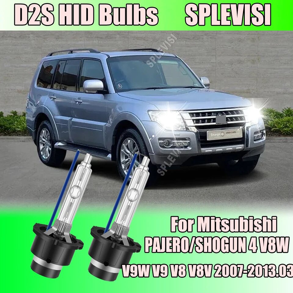 HID ксеноновая лампа 6000K 35 Вт, автомобильная фара для MITSUBISHI PAJERO/SHOGUN 4 V8W V9W V9 V8 V8V 2007 2008 2009 2010 2011 2012 2013.03