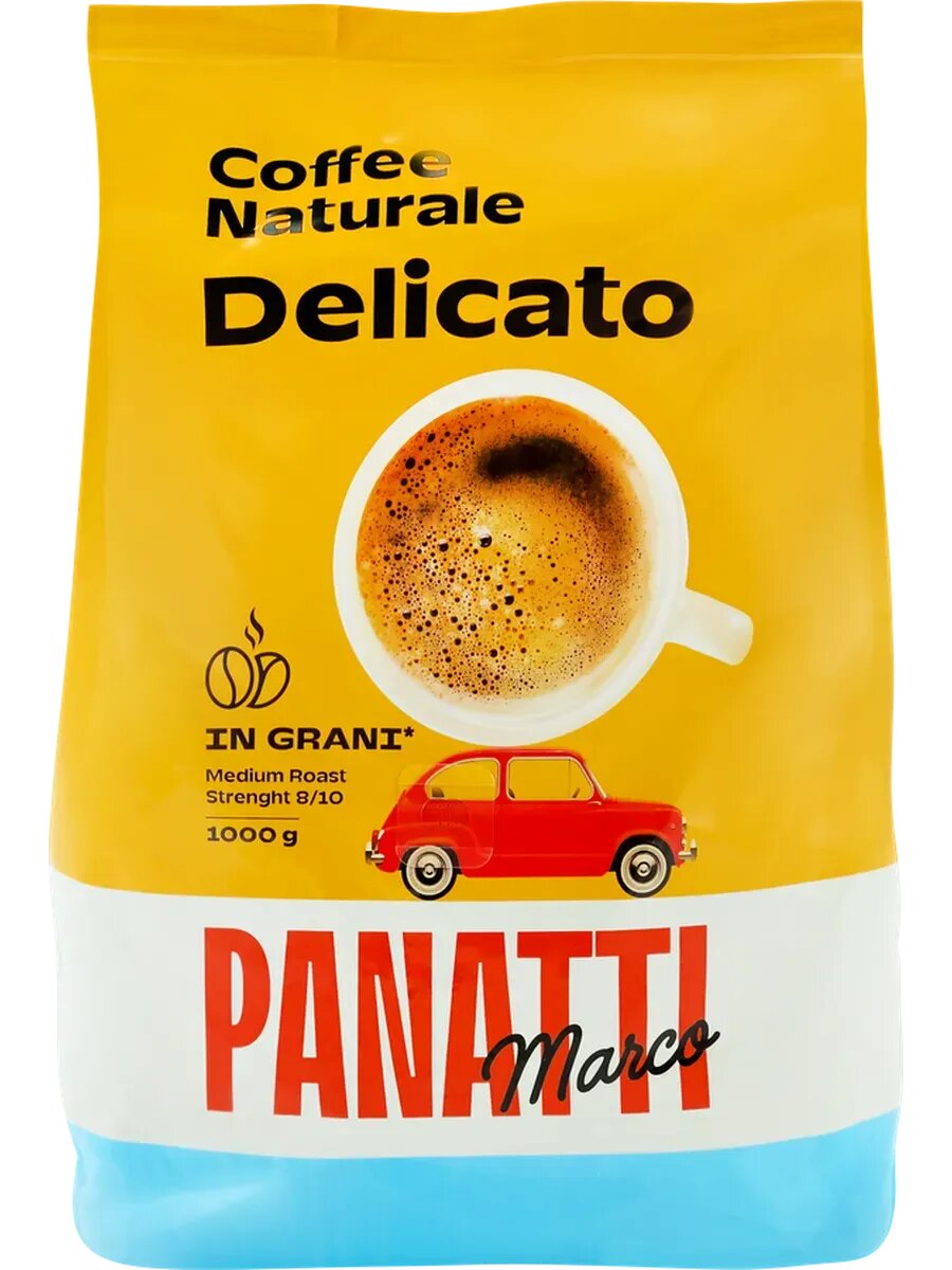 Зерновой кофе Marco Panatti Delicato, Бразилия, средняя обжарка, 1 кг