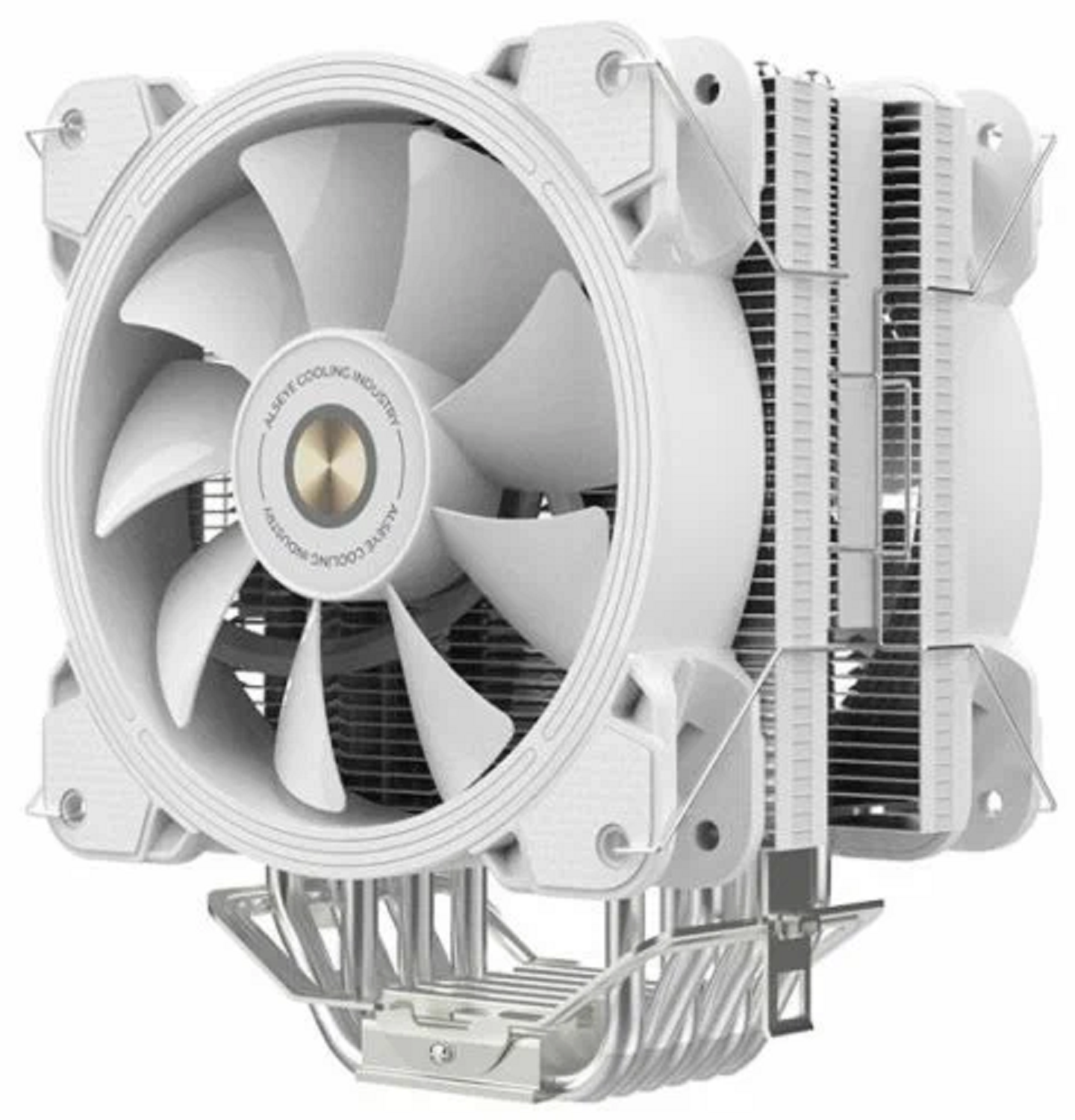 Кулер ALSEYE "H120D", для процессоров, для AM2/AM3/LGA, с подсветкой, белый