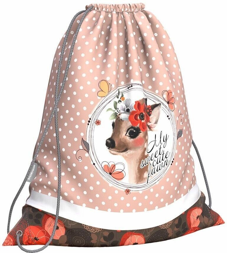 Мешок для обуви Cute Deer 365x440мм ErichKrause