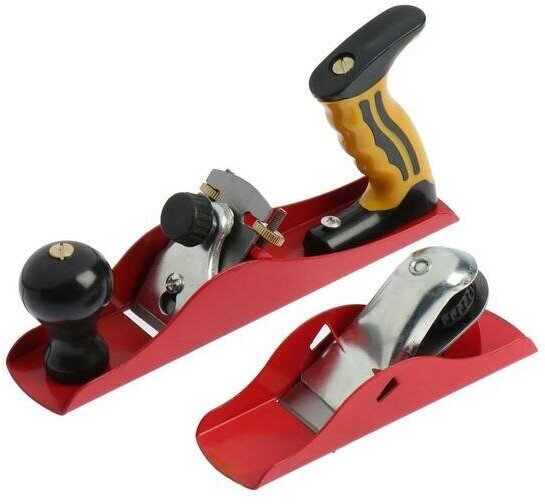 Набор рубанков металлических тундра, малогабаритный 160 мм и с одинарным ножом 235 мм