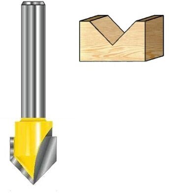 Makita Фреза пазовая для V-образных пазов 15.9x12.7x38x12 мм Makita D-10718