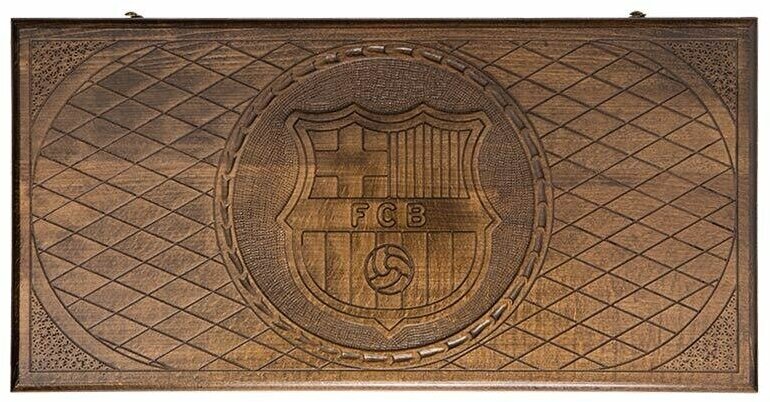 Нарды резные Барселона, Ustyan подарочные большие деревянные из бука резаные / 60х60 / армянские