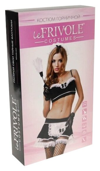 Костюм горничной Service girl F02795 Le Frivole, черный, S/M(42/44)