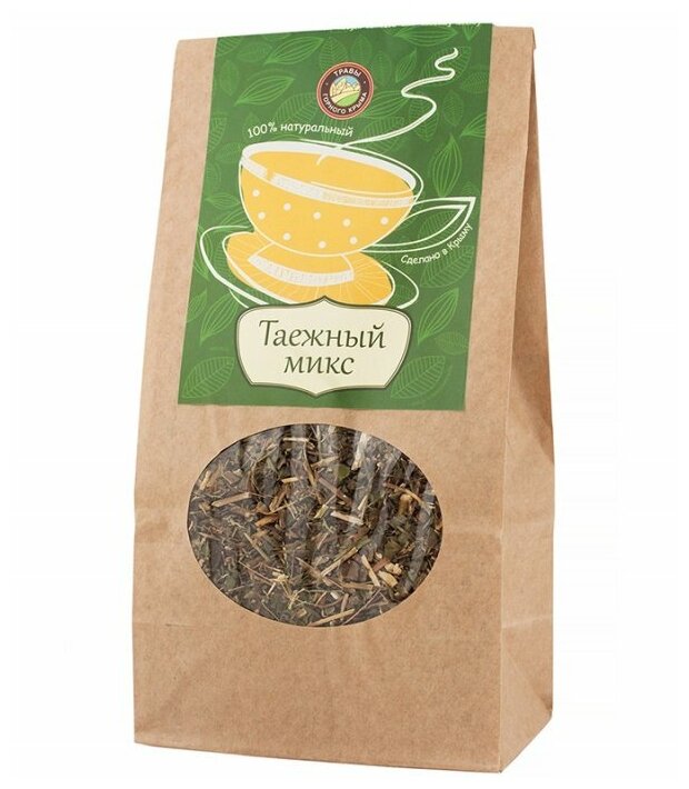 Травяной чай Травы горного Крыма "Таежный микс", без ГМО, 100г, бумага