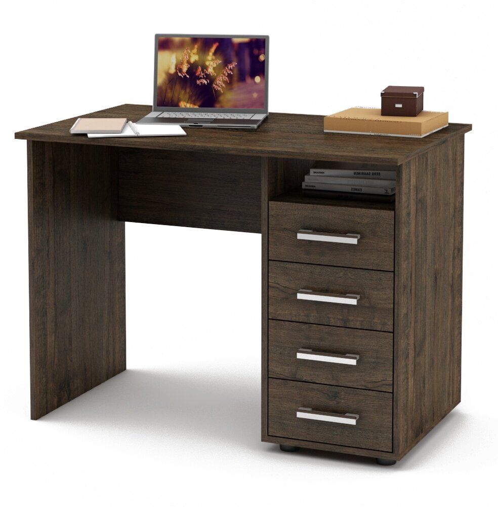 Стол письменный, стол компьютерный Остин (Ливерпуль) 3 дуб апрель темный