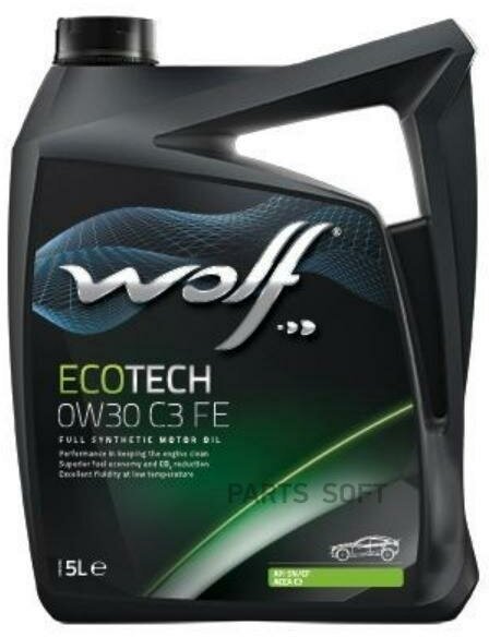 WOLF OIL 8332500 Масло моторное WOLF ECOTECH 0W30 C3 FE 5L