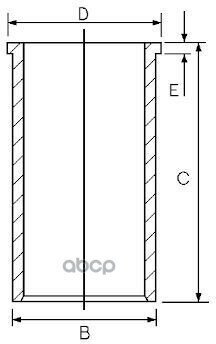 Гильза цилиндра двигателя Goetze арт. 14-020300-00