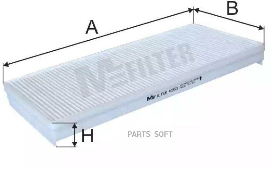 Фильтр салона M-Filter арт. k953