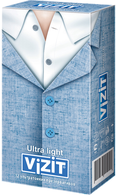 VIZIT Презервативы HI-TECH Ultra light, ультратонкие, 3 шт — купить в ...