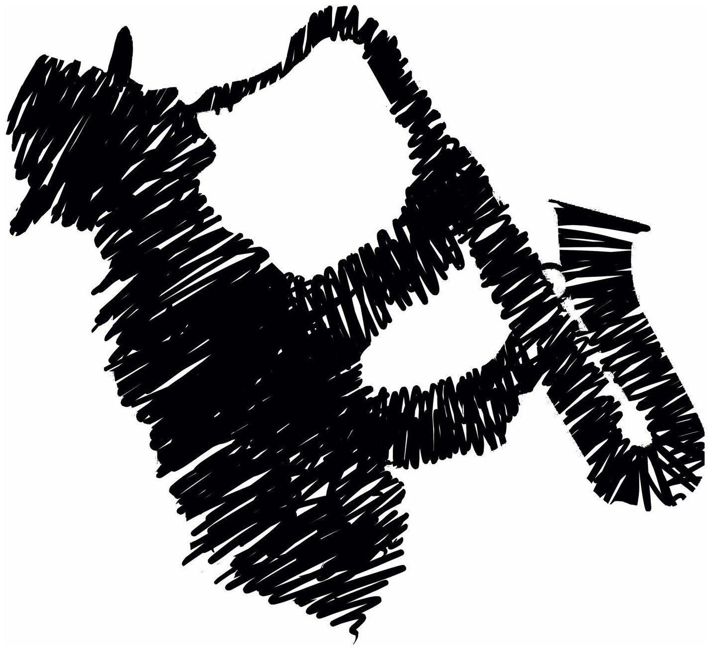 Постер / Плакат / Картина Саксофон 60х90 см в подарочном тубусе