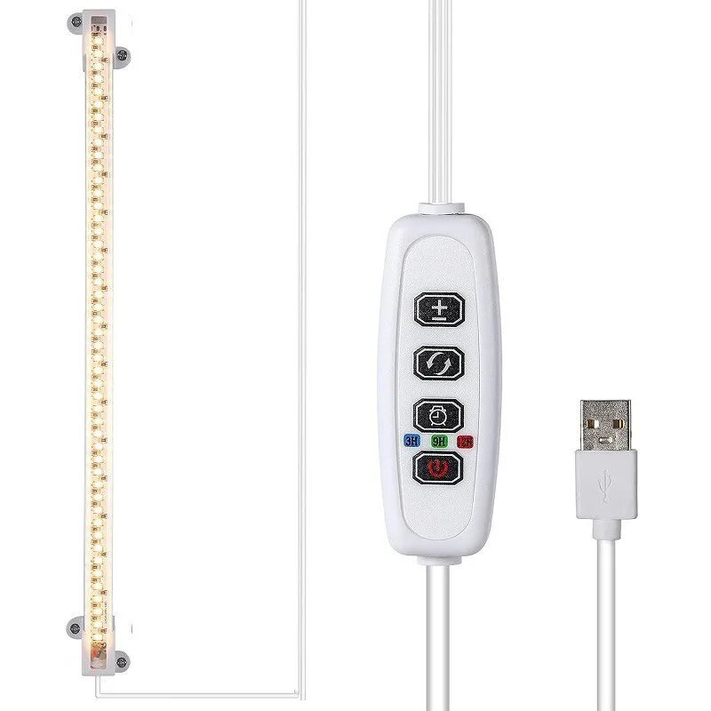 Фитосветильник полного спектра 5В USB 1 Heads Lamp