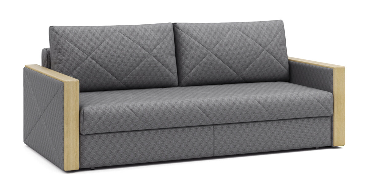 Прямой диван Цвет Диванов Мюнхен NEXT 22 декор дуб каньон 222 прямой Темно-серый