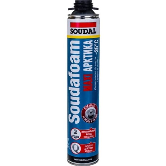 Пистолетная пена Soudal Соудафоам Макси 70 зимняя пистолетная пена Арктик 12*870мл
