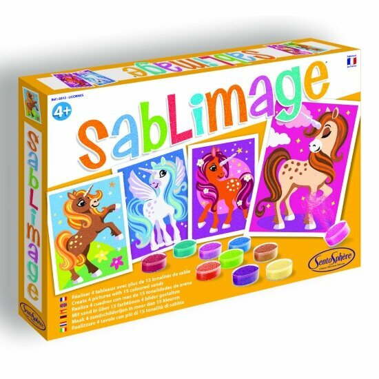 Набор для творчества Sentosphere 8812 Песочные картинки. Единороги